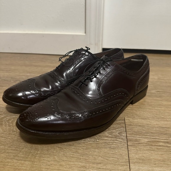 Allen Edmonds | Shoes | Allen Edmonds Mcallister Wingtip Oxblood Dress ...